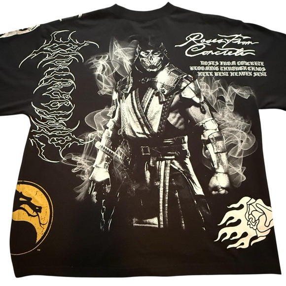 Civil Regime | Shirts | Civil Regime Mortal Combat Colab Scorpion New ...